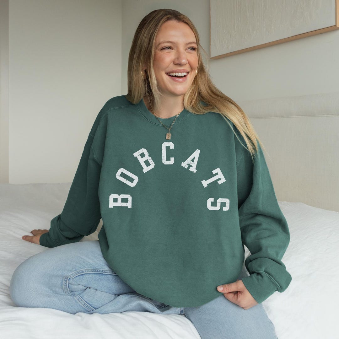 Vintage Bobcats Crewneck Sweatshirt - Comfort Colors Game Day Spirit - Etsy