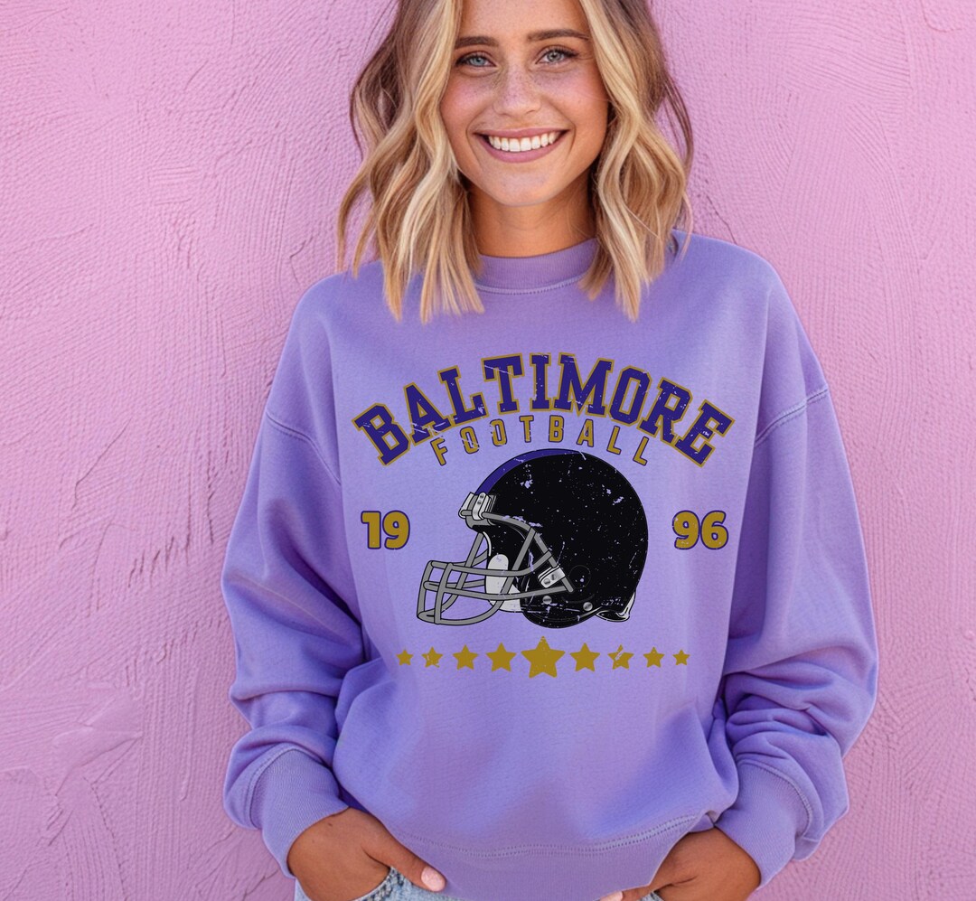 Vintage Baltimore Sweatshirt, Ravens Football Gameday Apparel, Unisex ...