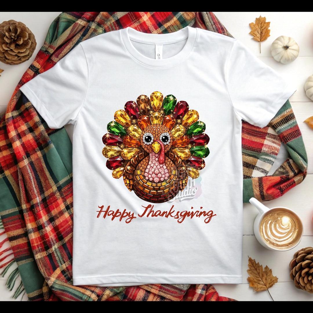 Jeweled Turkey PNG | Sparkly Rhinestone Turkey | Happy Thanksgiving ...