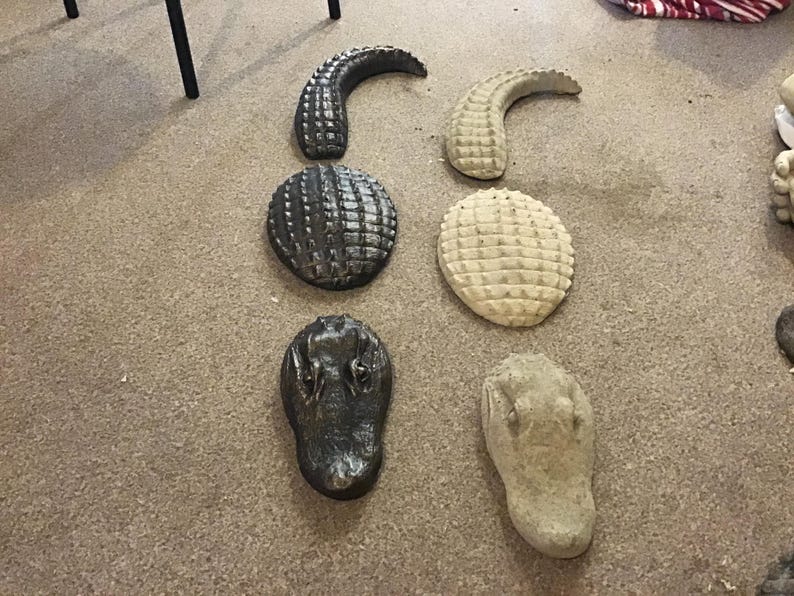 Crocodile Alligator Stone Concrete Garden Statue Ornament Gift - Etsy ...
