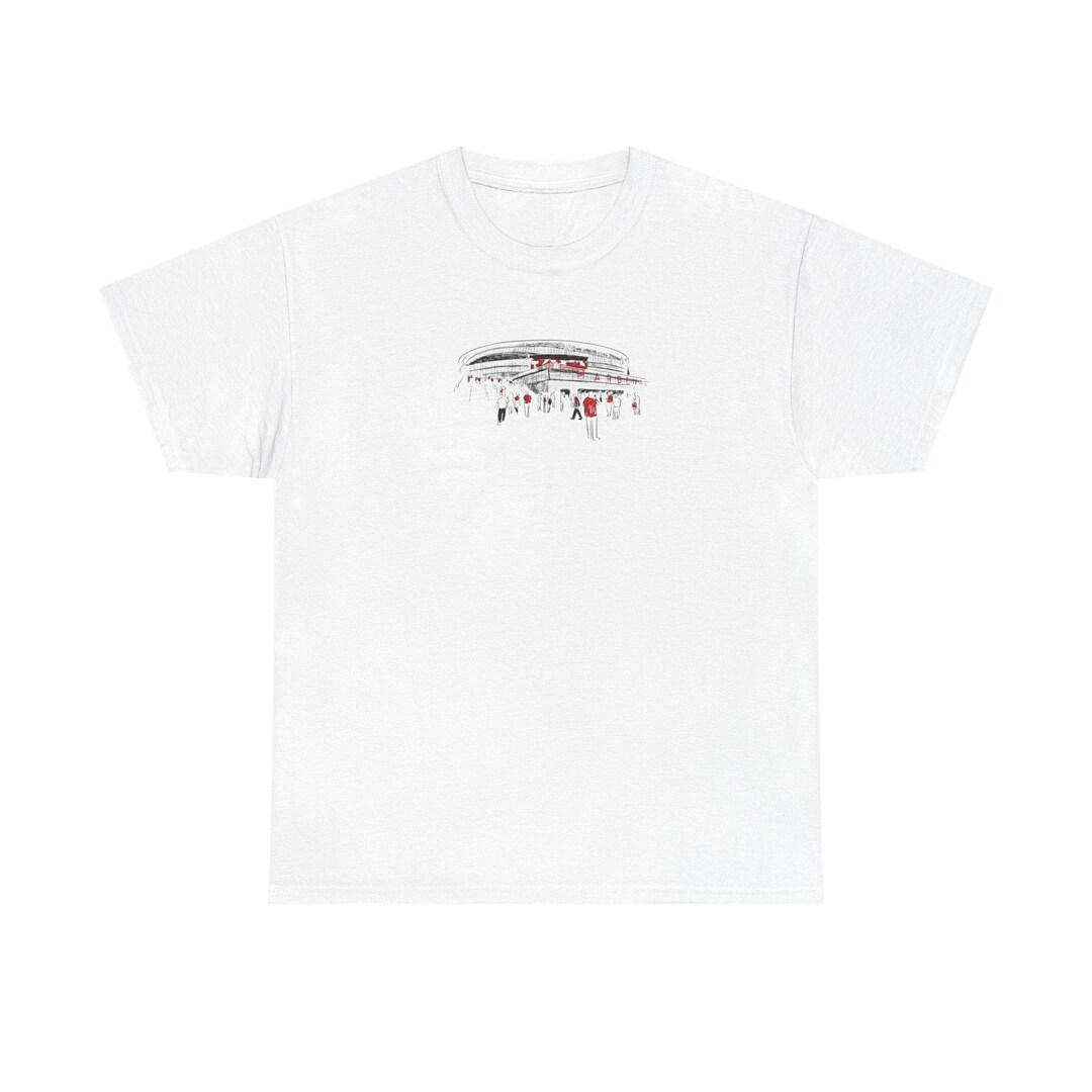 Arsenal Inspired Fan Illustrated Stadium Motif T-shirt - Etsy