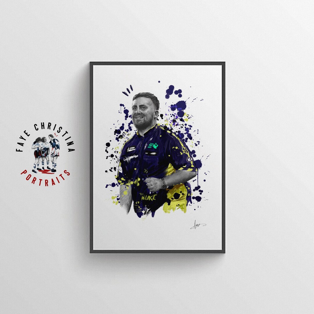 DIGITAL DOWNLOAD Luke Littler Art Print - Etsy