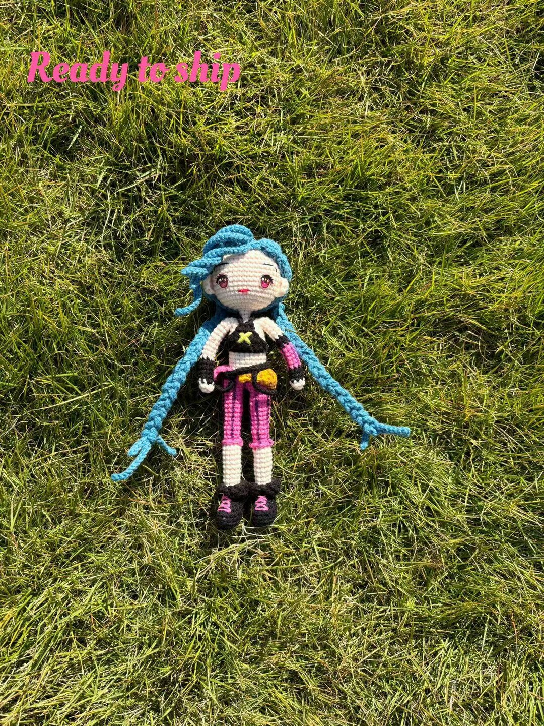 Crochet Jinx Plushie,lol Character,league of Legends Figure, Handmade ...