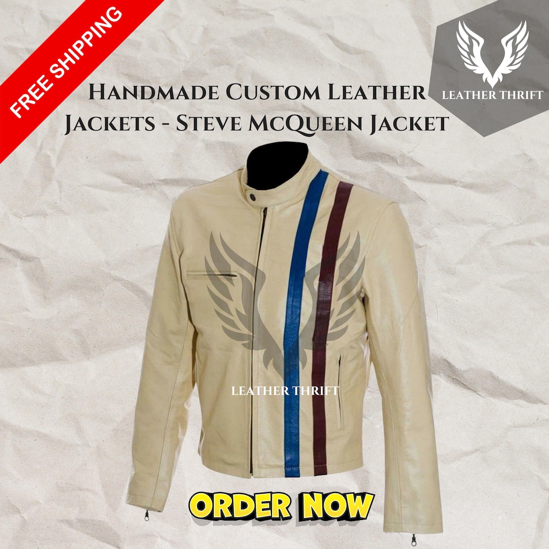 Handmade Custom Patches Leather Jacket Men Leather Jacket With Patches ...