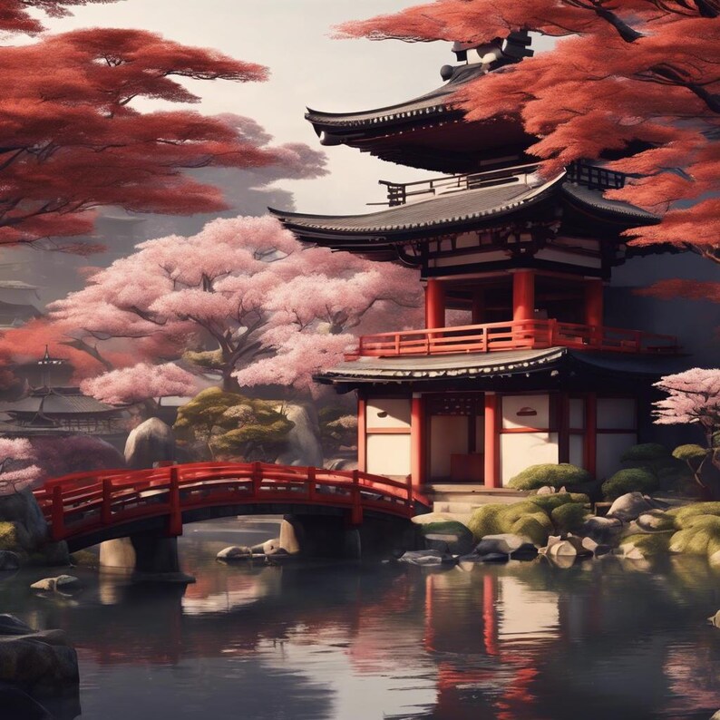 Digital Design, Wallpapers, Sights, Landscapes, Beautification, AI - Etsy