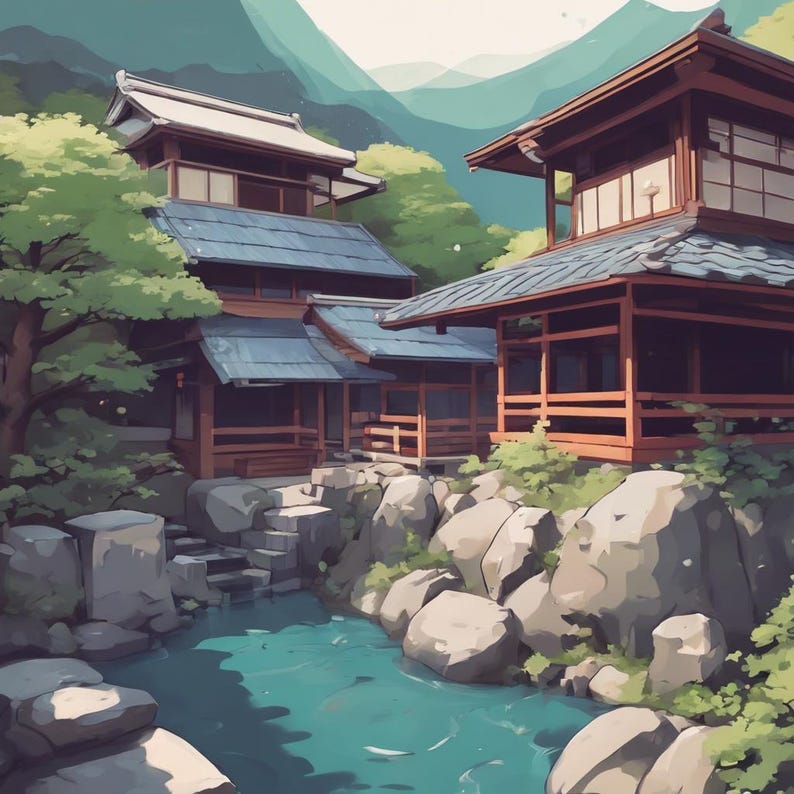 Digital Design, Wallpapers, Sights, Landscapes, Beautification, AI - Etsy