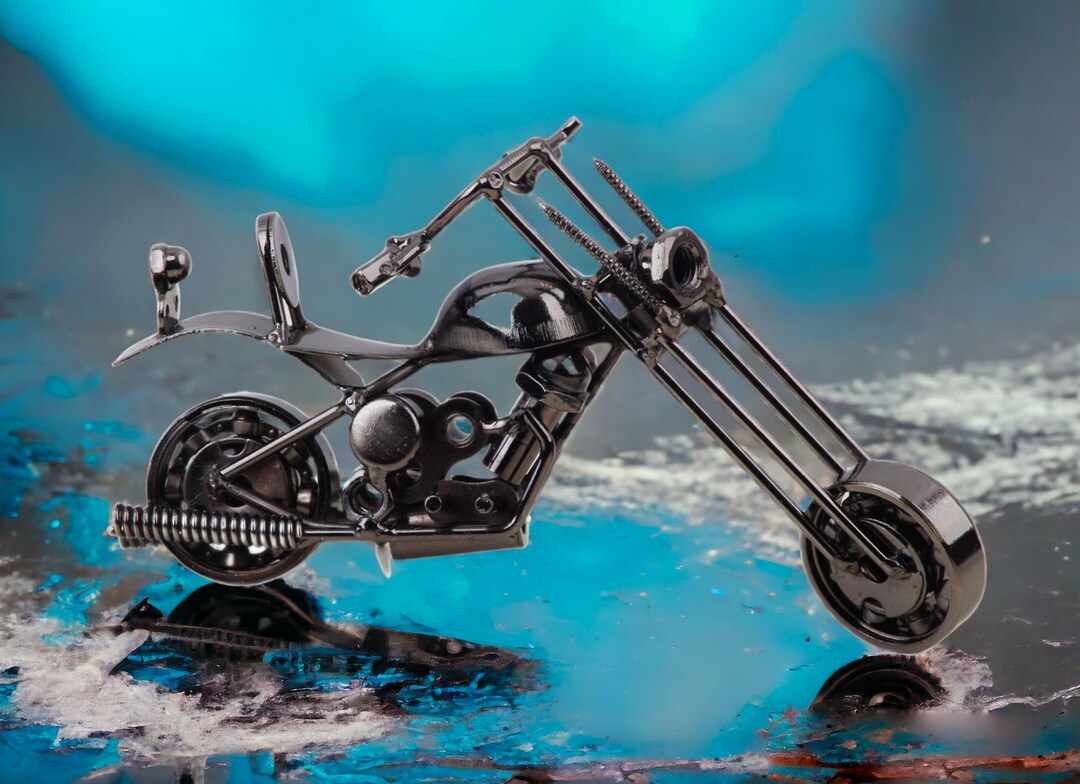Vintage Nostalgic Metal Motorcycle Model / Decorative Gift / Motorcycle ...