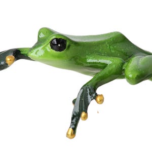 Realistic Frog Figurine Statue / Modern Frog Sculpture / Frog Statue ...