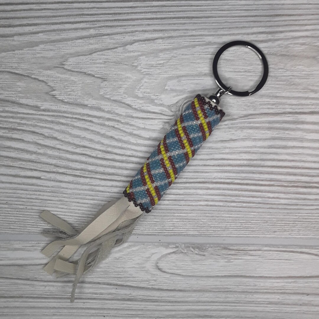 918 - Medium Beaded Key Fob - Etsy