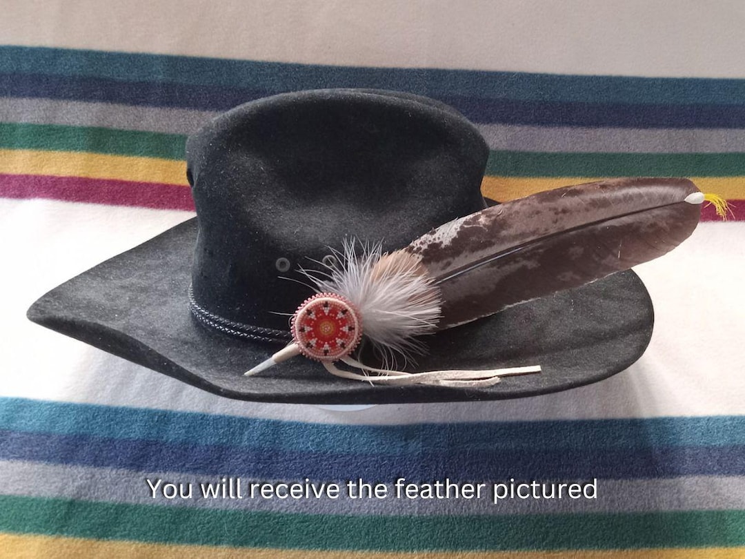 V105 - Decorated Cowboy Hat Feather - Etsy