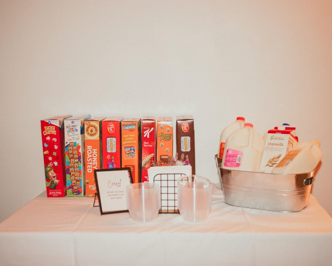 Minimalistic Cereal Bar Sign - Etsy