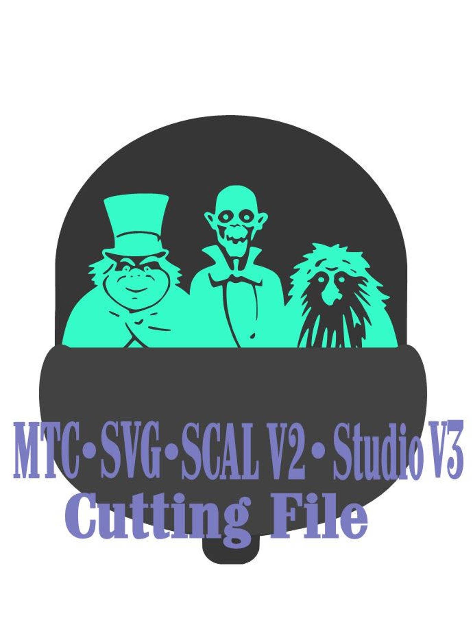 SVG Cut File Bundle Haunting Mansion Doom Buggy MTC SCAL | Etsy