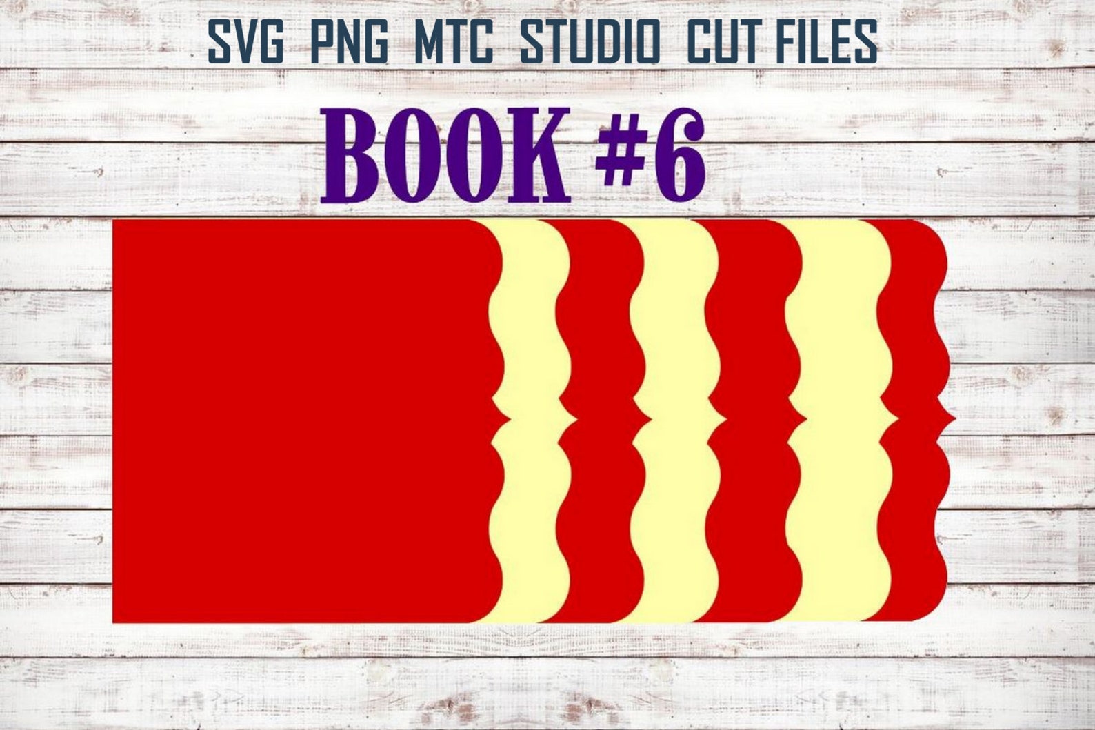 SVG Cut File Mini Album 06 Scrapbook Shape Book Cutting File - Etsy