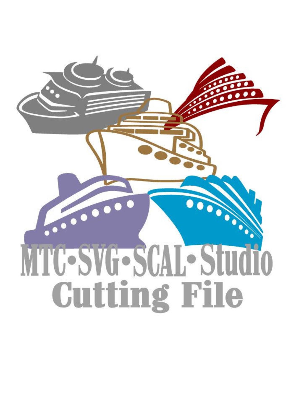 SVG Cruise Ship Cut Files Mega Bundle of 20 MTC SCAL Cricut - Etsy