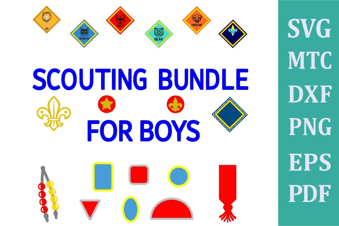 SVG Cut File Scouting for Boys Bundle Cut Files MTC SCAL Cricut ...