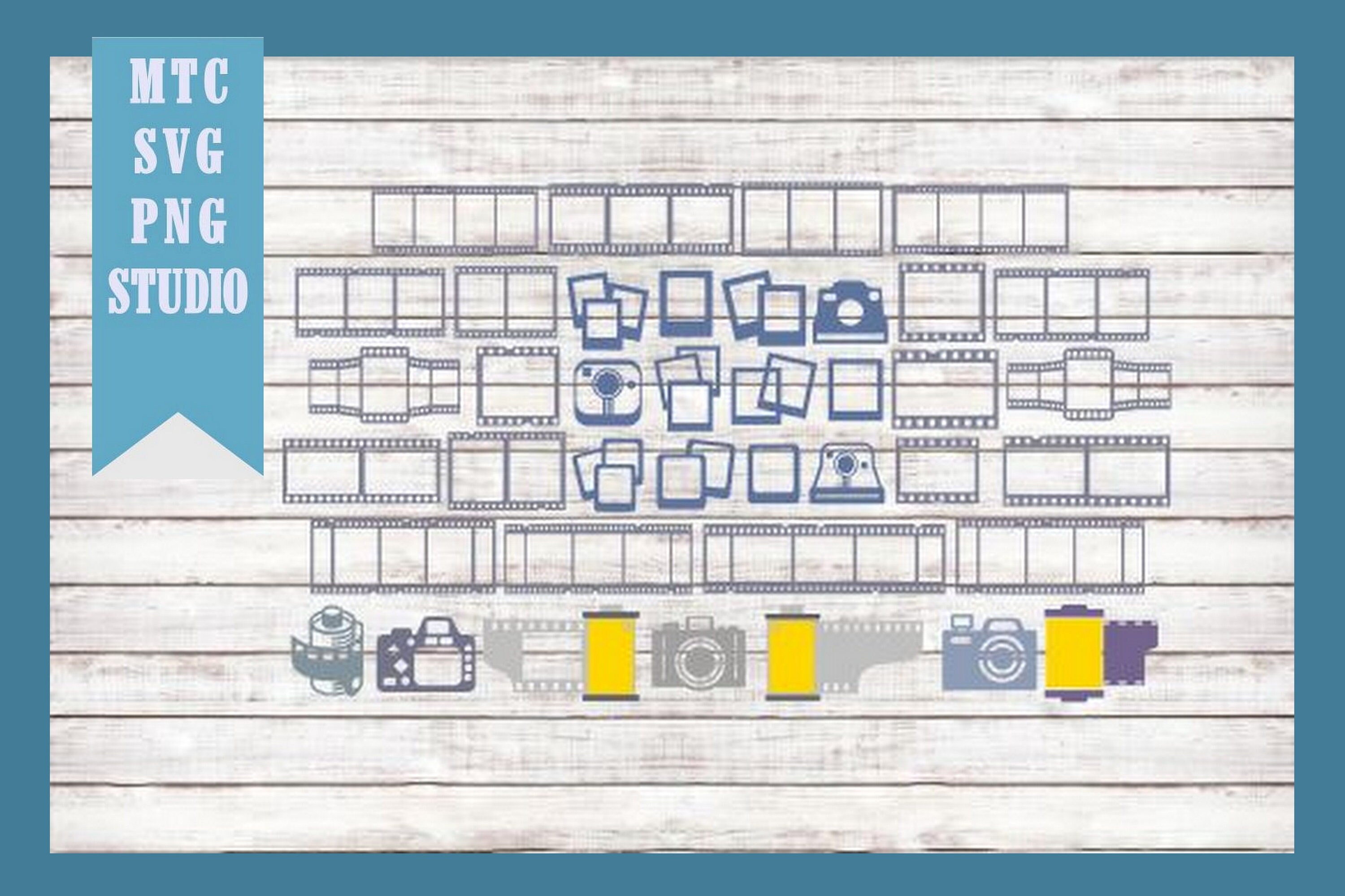 SVG Cut File Camera Filmstrip Mega Bundle Digital | Etsy