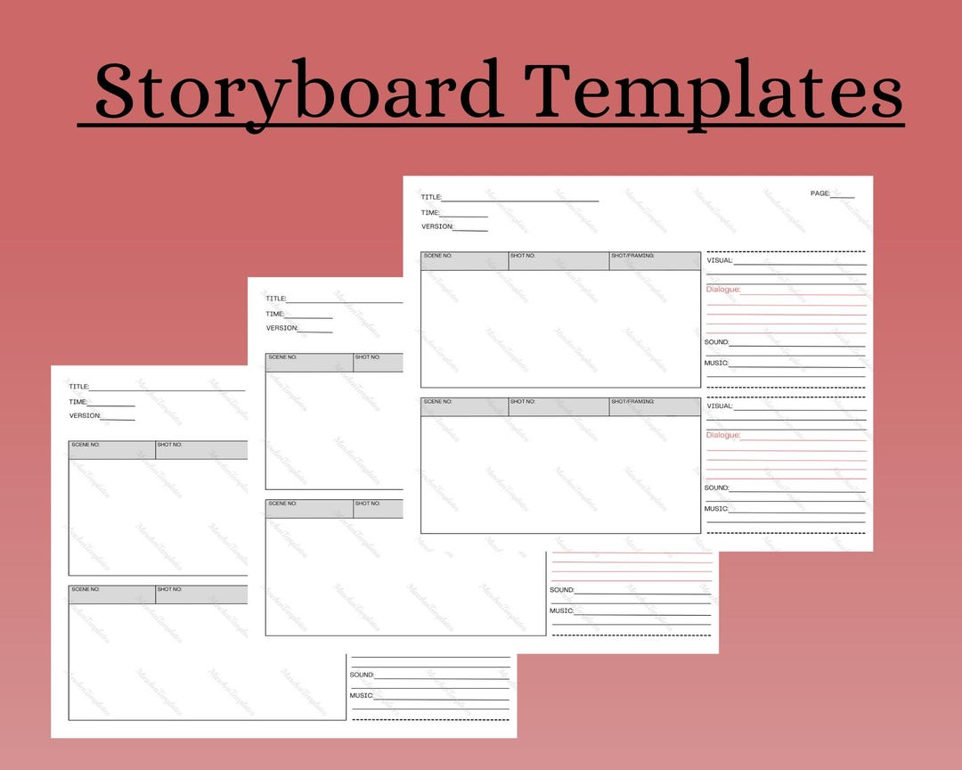 Basic Storyboard Template - Etsy