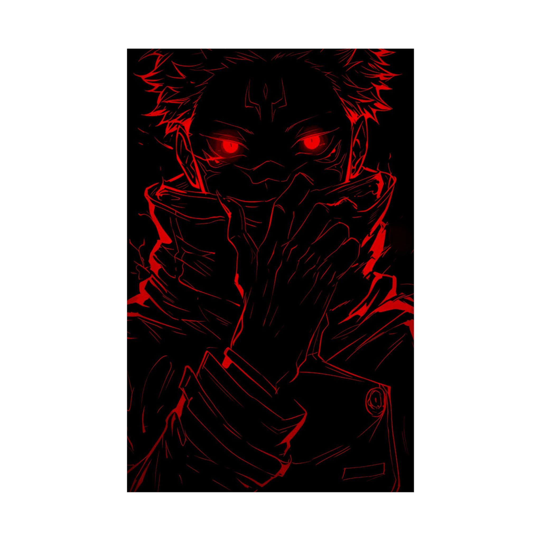 High-definition Sukuna Poster the King of Curses in All His Menacing ...