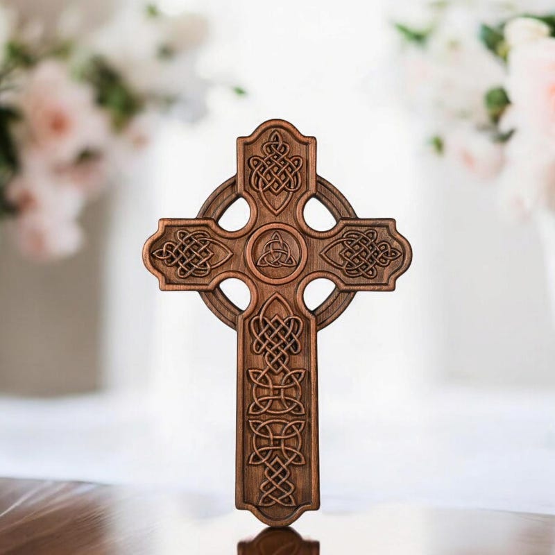 Wooden Celtic Cross - Etsy