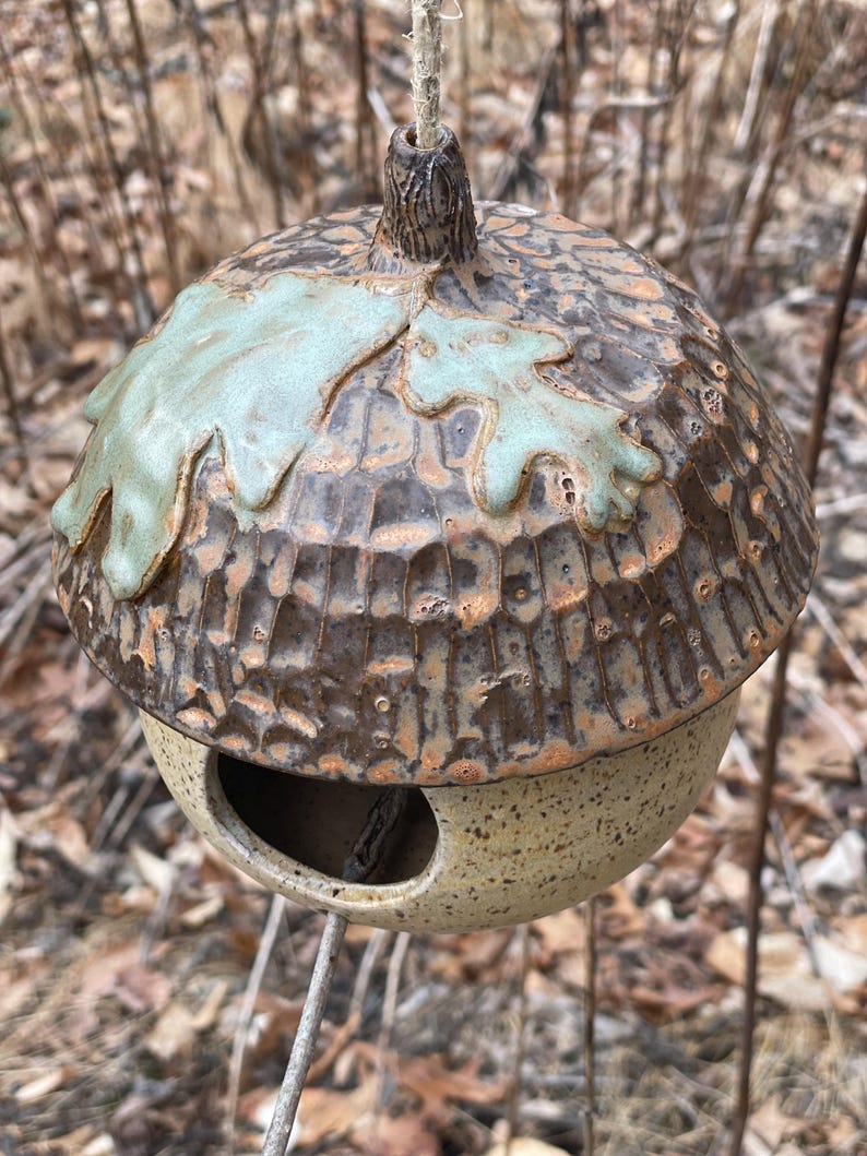 PRE-ORDER Acorn Birdhouse Mother Hylde Pottery Garden Wildlife ...