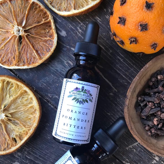 Orange Pomander Bitters digestive bitters herbal tincture | Etsy