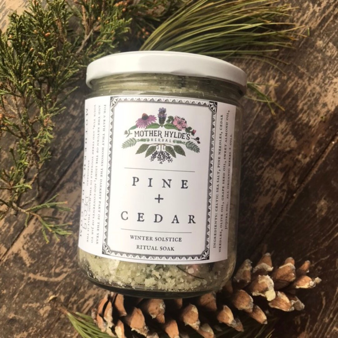 Pine + Cedar Winter Solstice Ritual Bath Salts Soak Oil Herbal Bath ...
