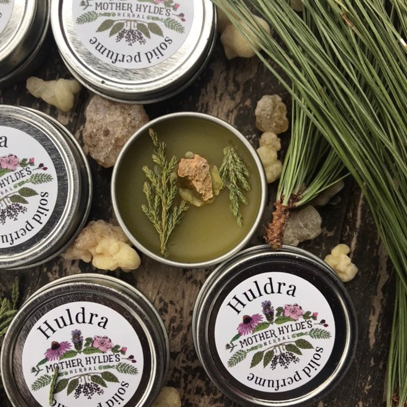 Huldra Solid Botanical Perfume Pine Cedar Frankincense - Etsy