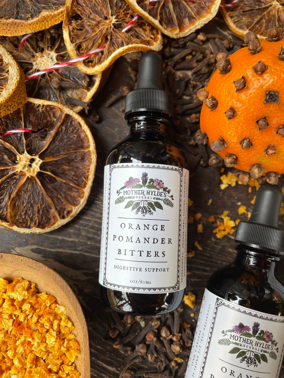 Orange Pomander Bitters Digestive Bitters Herbal Tincture Orange Clove ...