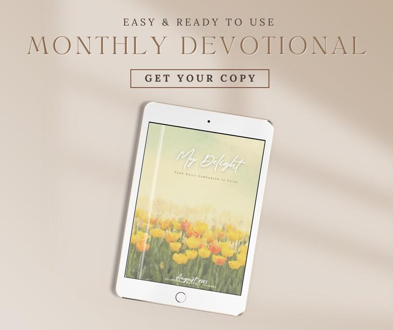12-month Digital Christian Devotional Journal | Daily Journal With ...