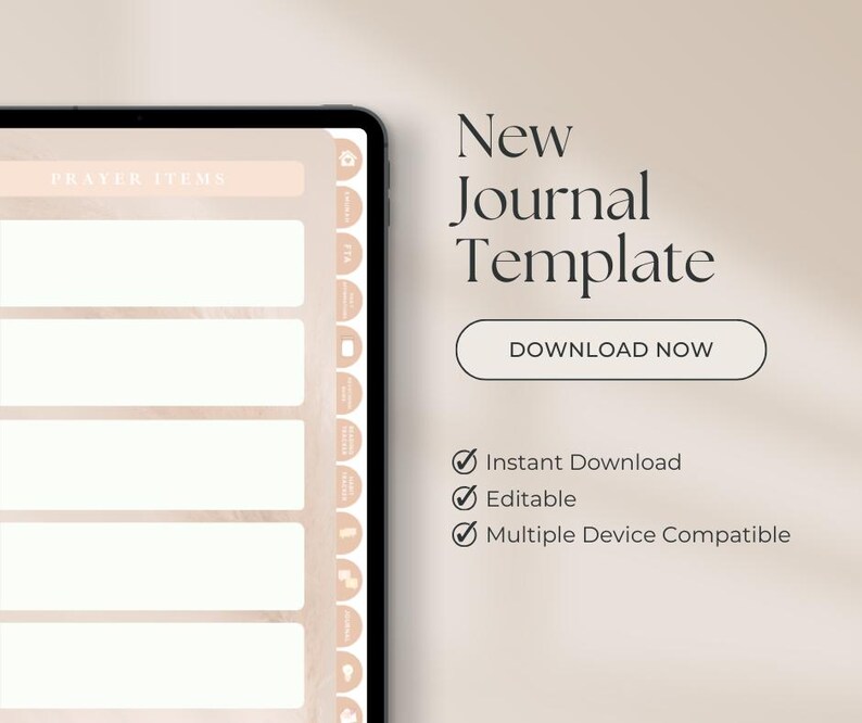 12-month Digital Christian Devotional Journal | Daily Journal With ...