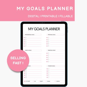 Printable Goals Planner: Smart Goal Tracker (digital Download) - Etsy