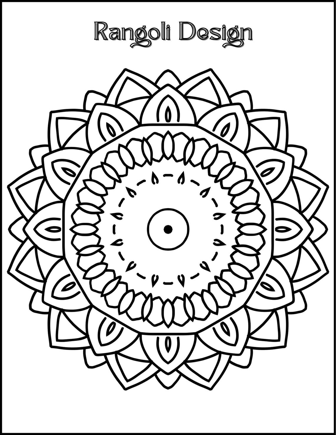 Rangoli Colour Book Set of 5 - Etsy