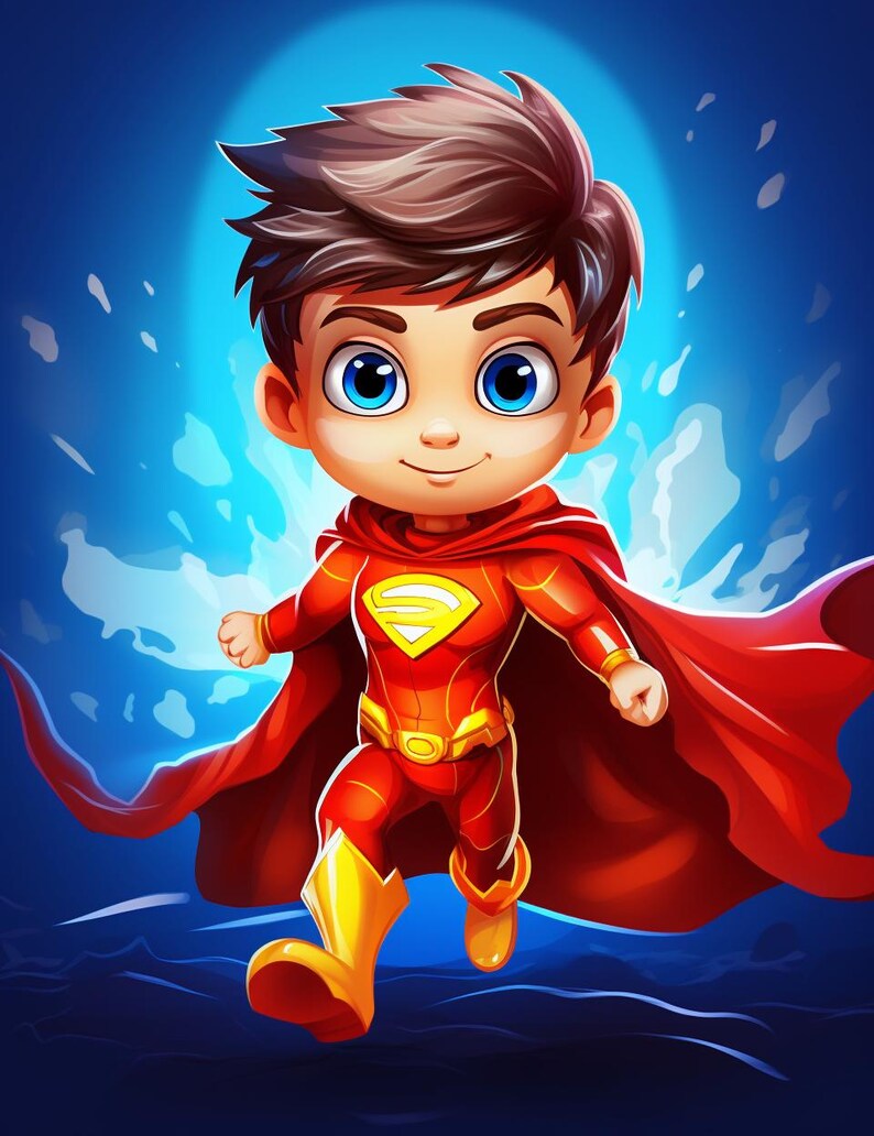 Superhero Coloring Book for Kids – Action-packed Adventures! Set of 20 ...