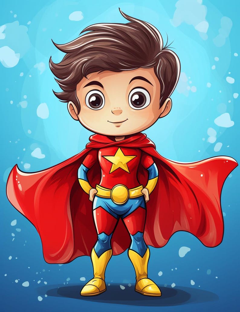 Superhero Coloring Book for Kids – Action-packed Adventures!" Set of 20 ...