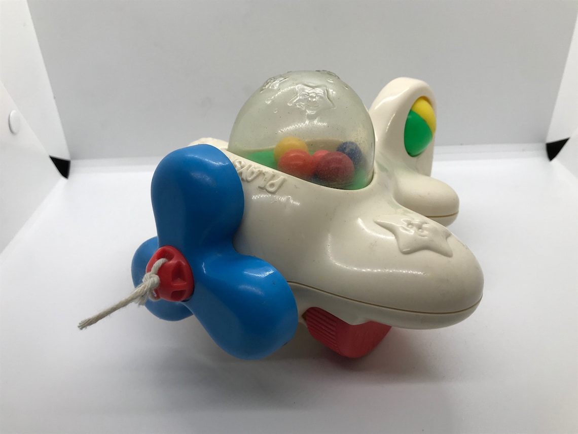 1988 Playskool Popping Airplane Pull Toy - Etsy