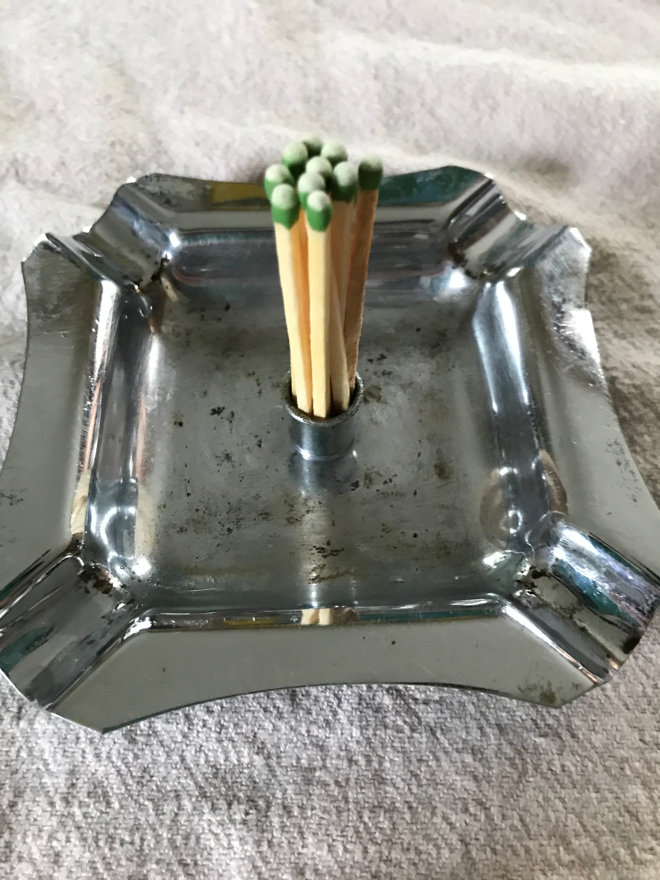 Ashtrays Vintage Ashtray Stainless Steel Made By CB Model J46 ...