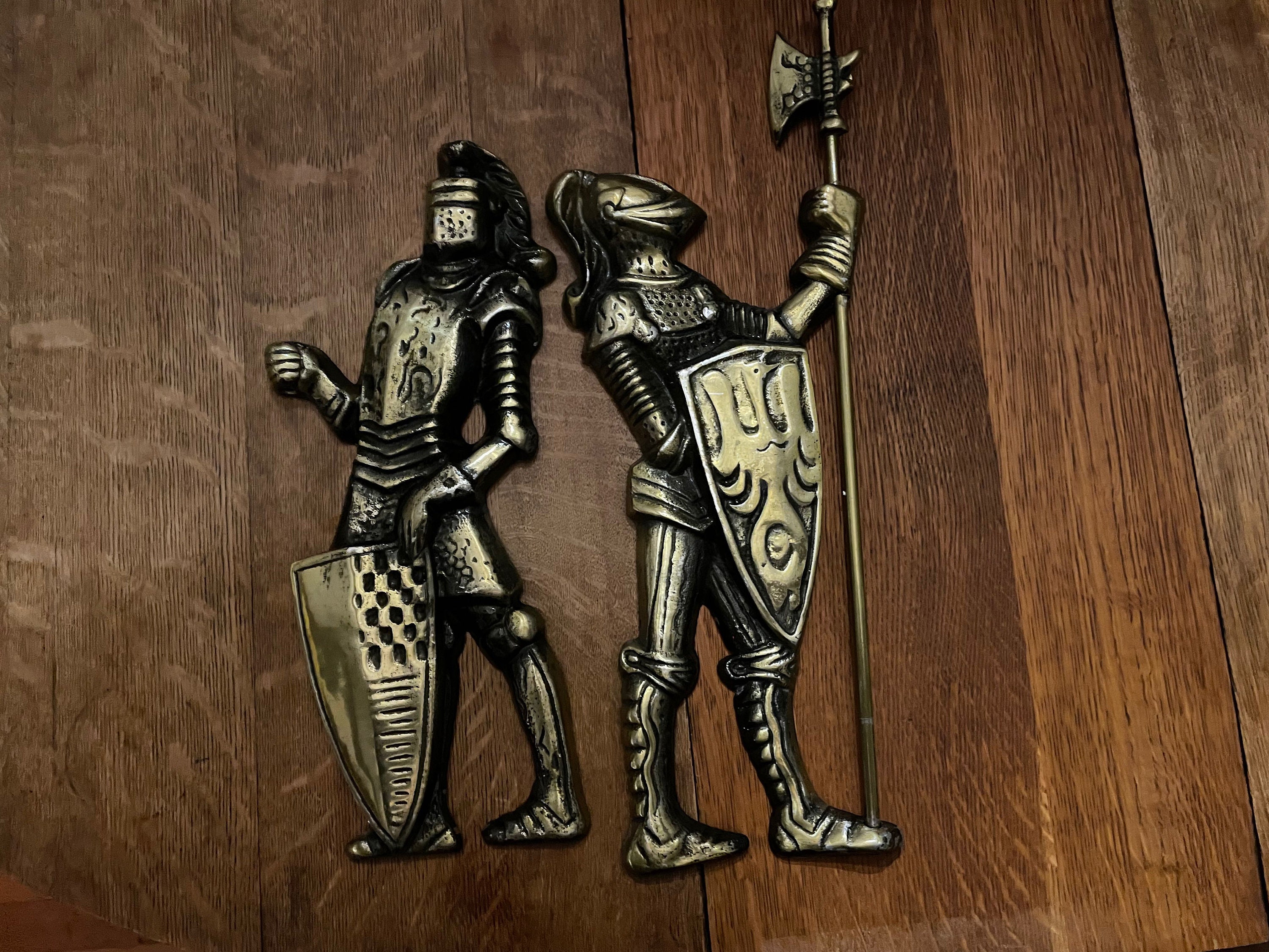 Steel Knight Metal Art Etsy