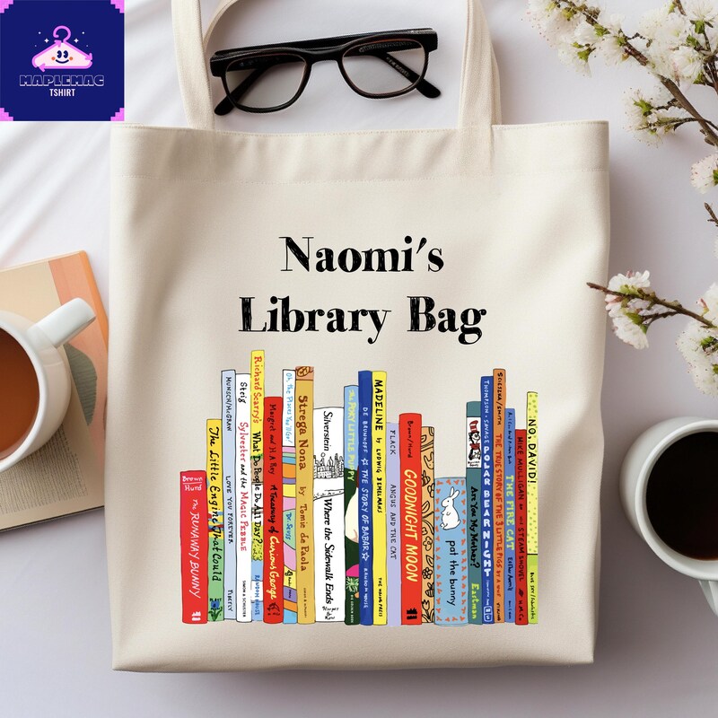 Library Book Bag - Etsy
