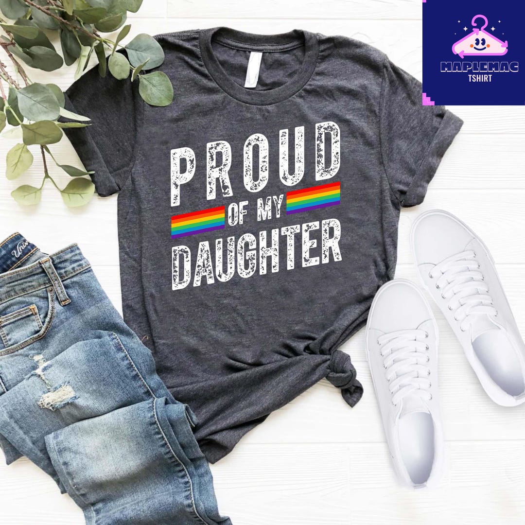 LGBT Mom T-shirt,proud of My Daughter Shirt,proud Mom Tee,lgbtq Proud ...