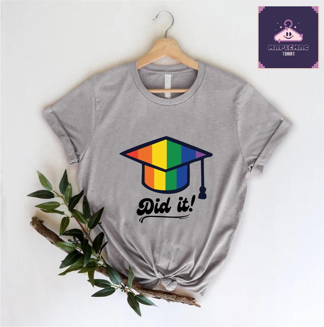LGBTQ Graduation 2025 Shirt,gay Class of 2025 Shirt,rainbow Graduation ...