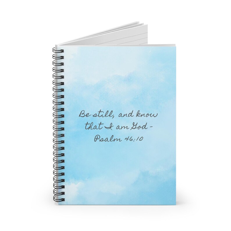 Be Still and Know - Psalm 46:10 Christian Notebook | Inspirational ...
