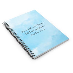 Be Still and Know - Psalm 46:10 Christian Notebook | Inspirational ...