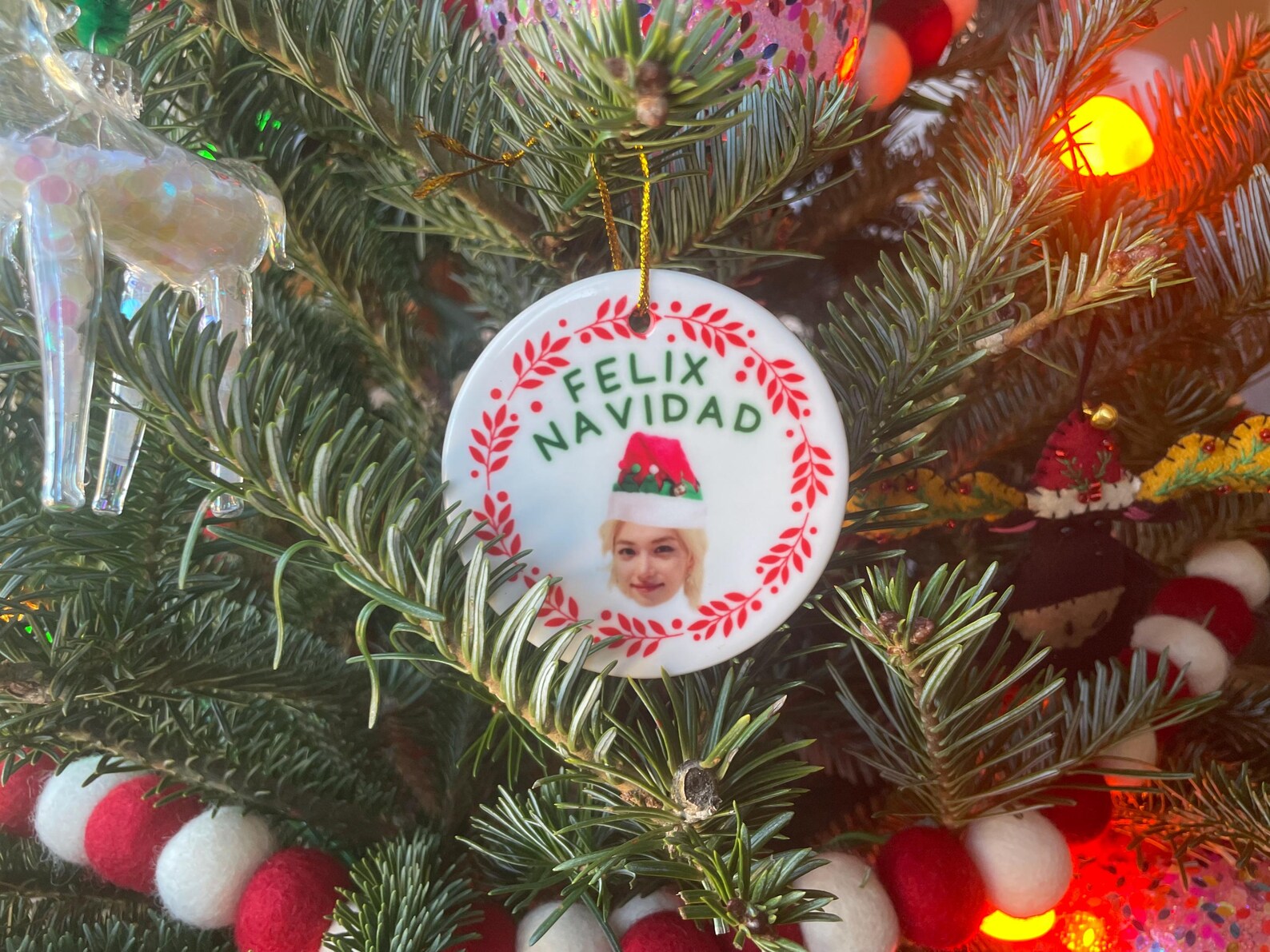 Stray Kids Felix Christmas Ornament Felix Navidad Holiday Decor K-pop ...