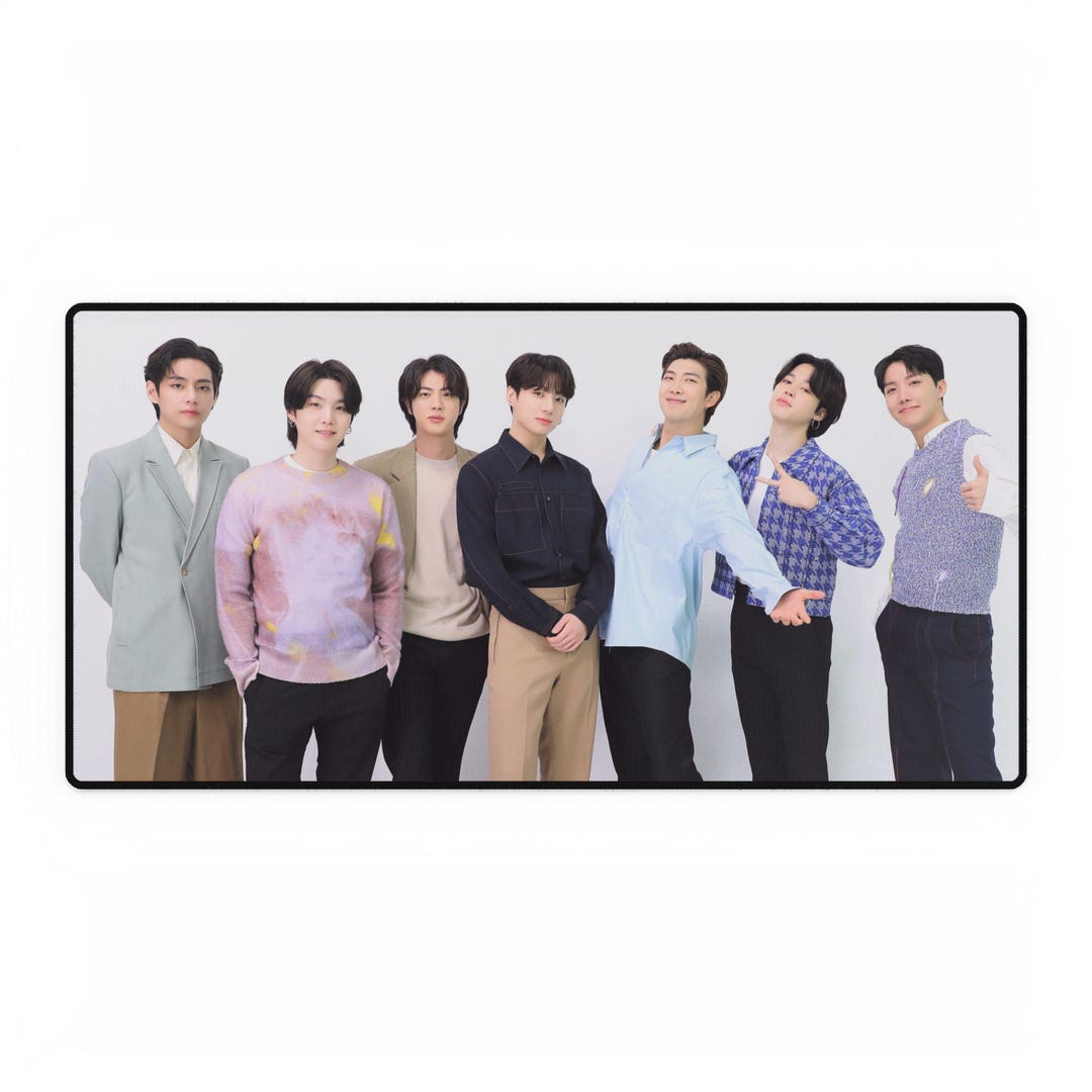 BTS Desk Mat K-pop Desk Accessory BTS ARMY Large Gaming & Office Mat - Etsy
