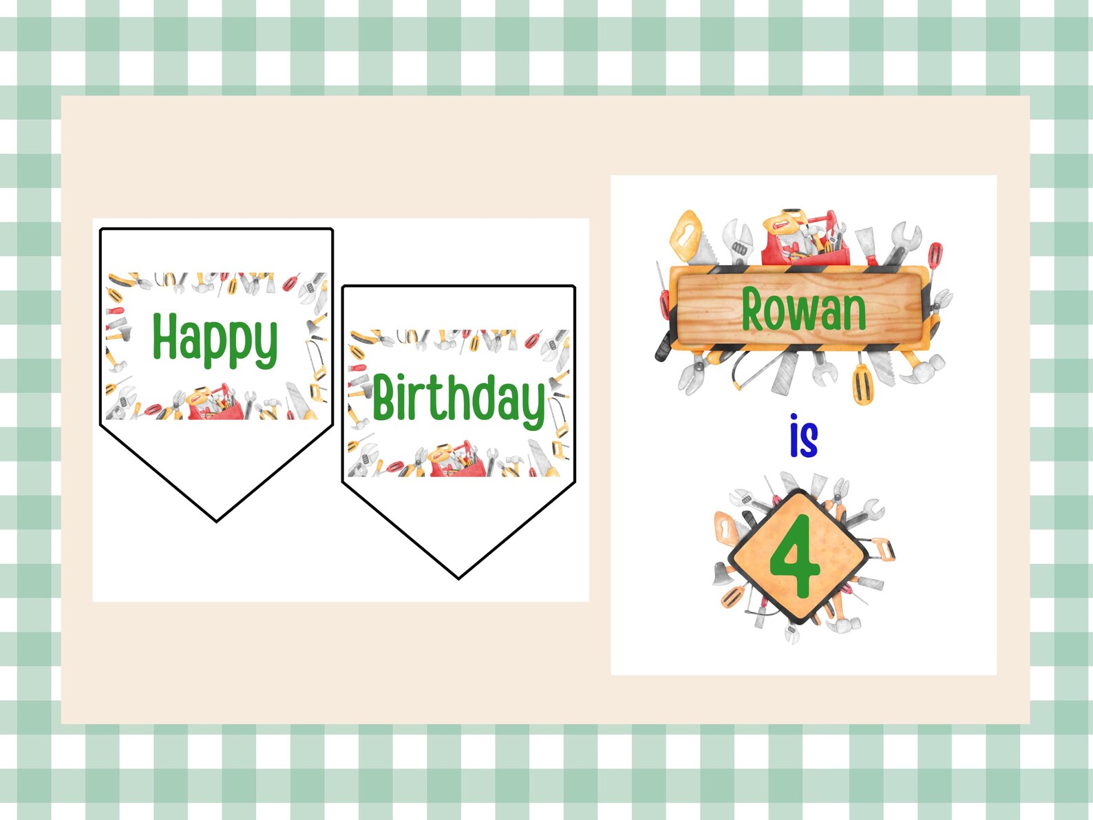 Tool Birthday Banners - Etsy