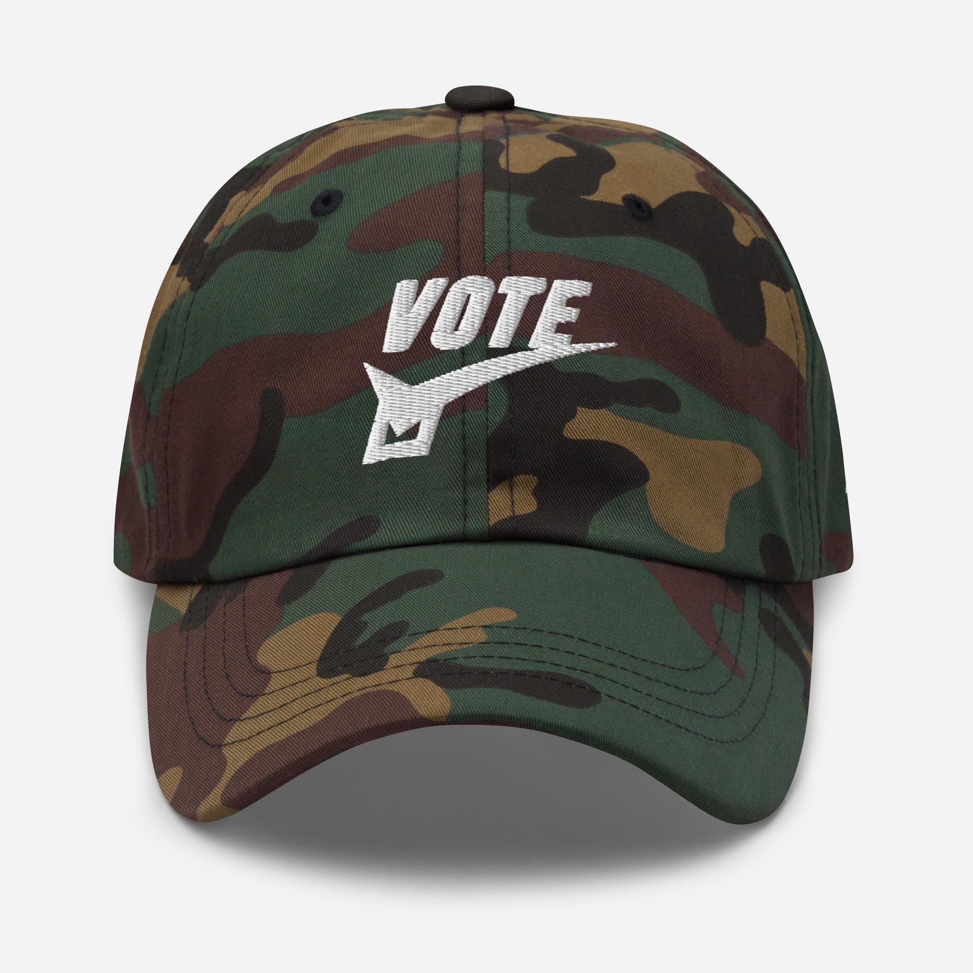 Vote Check Mark Caps With Embroidery Vote Hat Dad Hat Checkmark - Etsy
