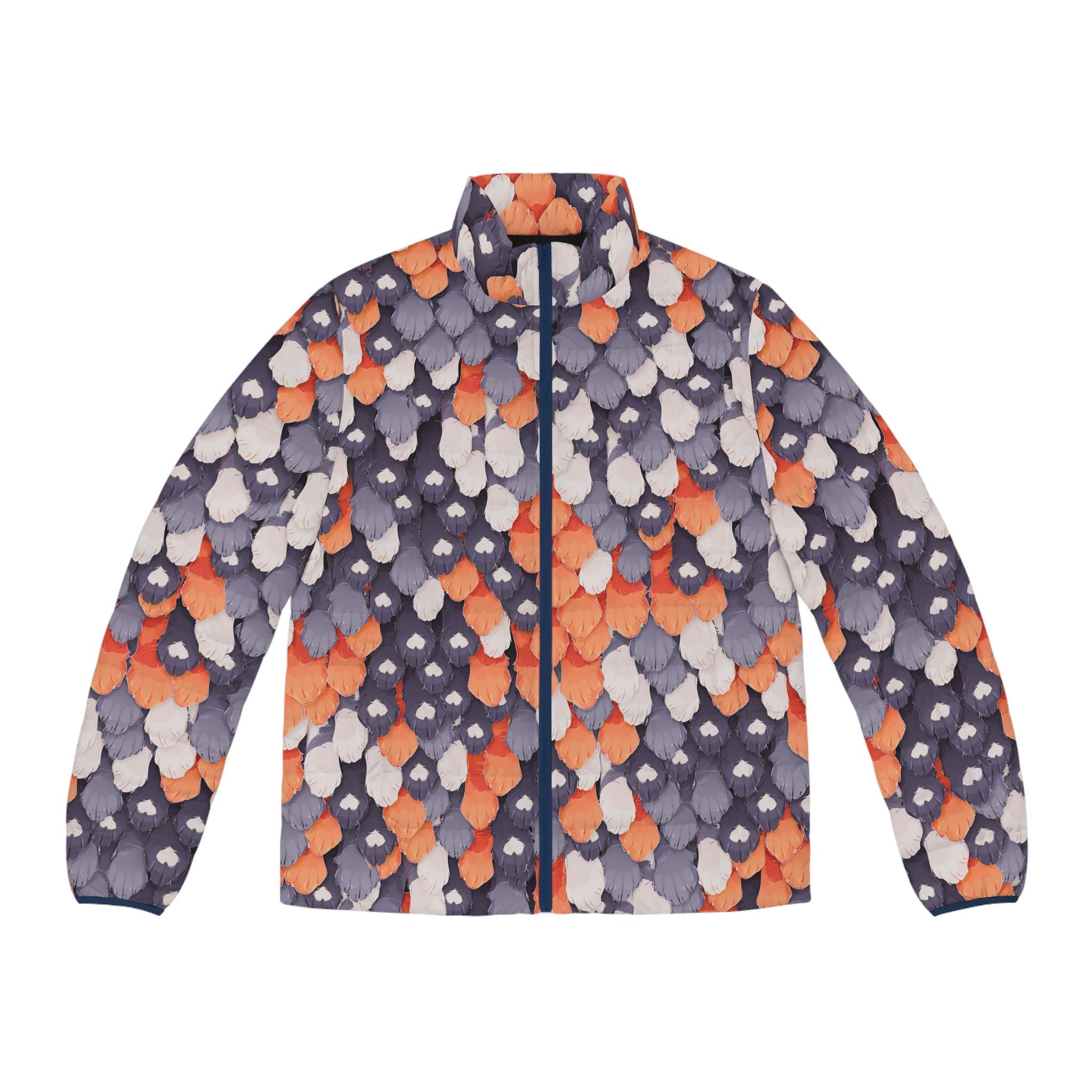 Anime Dragon Scale Cat Paw Men's Puffer Jacket, Hoodie, Sweatshirt ...