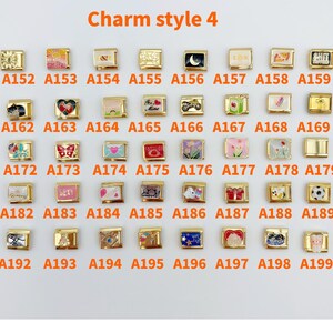 Personalized Italian Charm Bracelet, Custom Gold Italy Charms , Gold ...