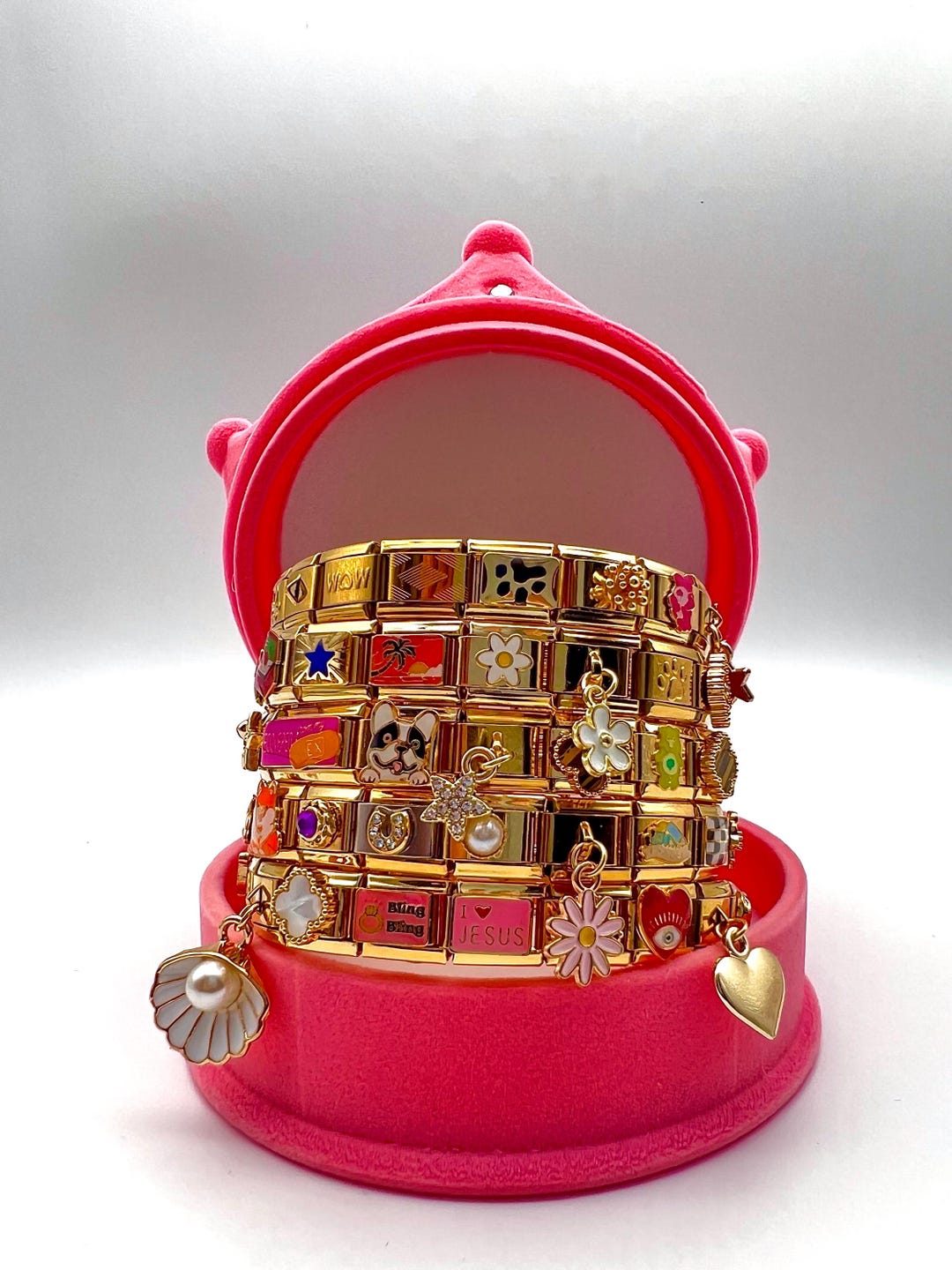 Customized Italian Charm Bracelet, Italy Charms, Custom Italy Bracelet ...