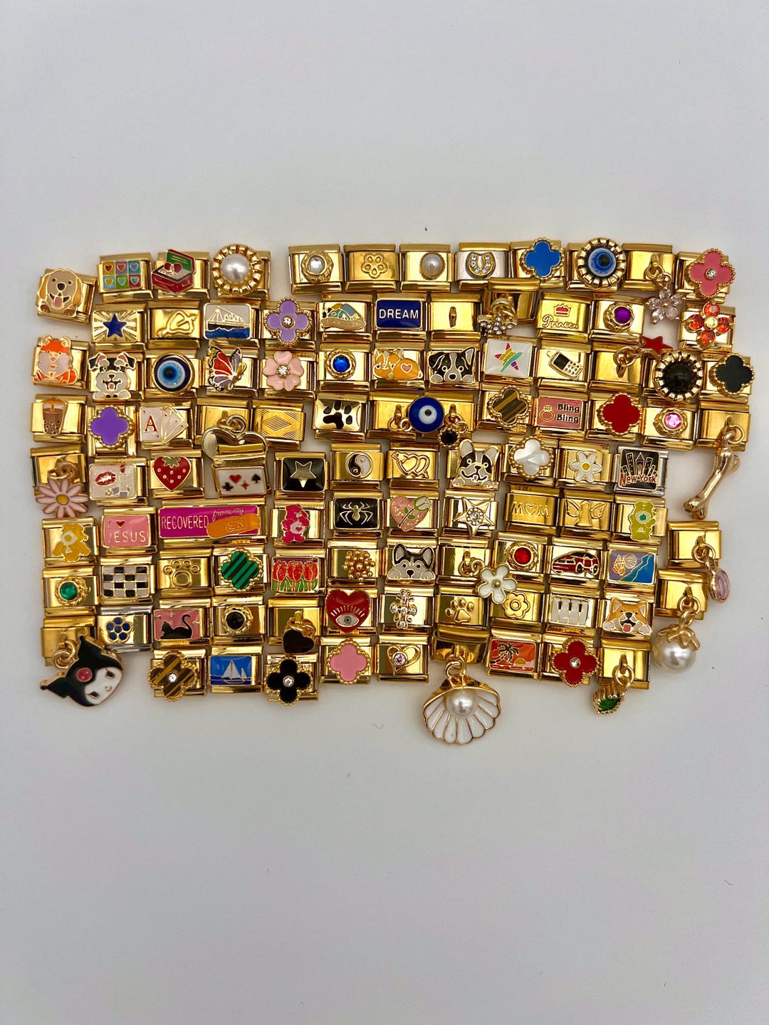 260+ Style Personalized Italian Charm Bracelet, Gold Italy Charms ...